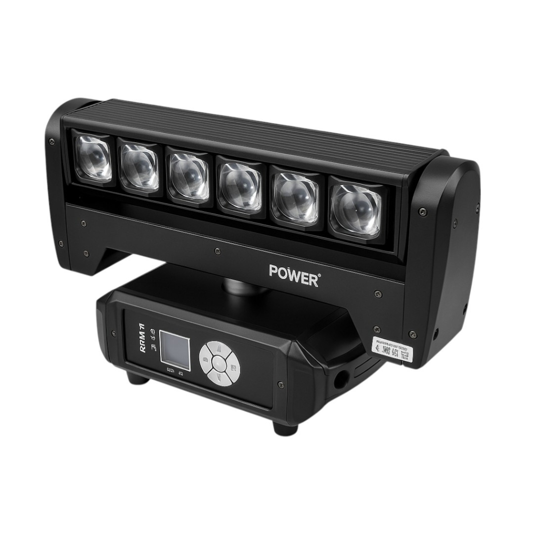 Luminaria 2 en 1 BEAM ATOMIC PIXEL LED - 6×40W RGBW con Control Profes ...