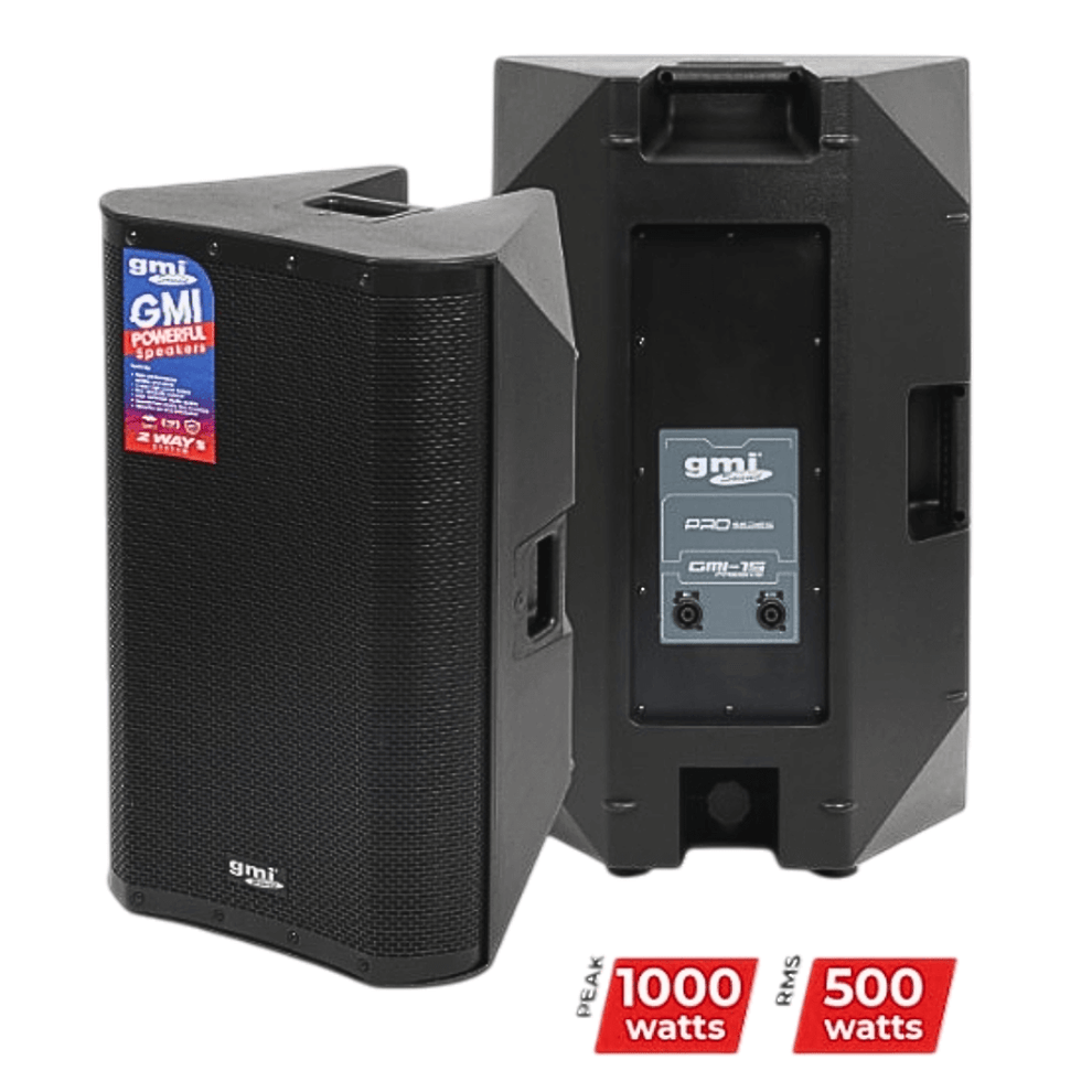 GMI SOUND 15 PASSIVE | Caja Activa de 15''- 1000W 8 OHM PLASTICA – Wave ...