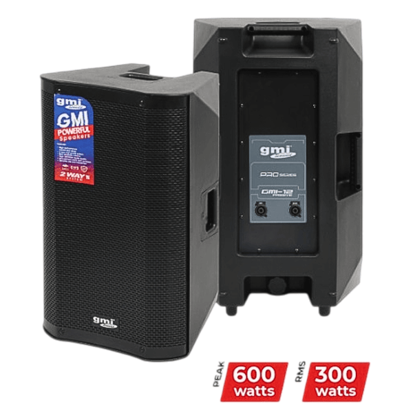 GMI SOUND 12 PASSIVE | Caja Activa de 12''- 600W 8 OHM PLASTICA – Wave ...