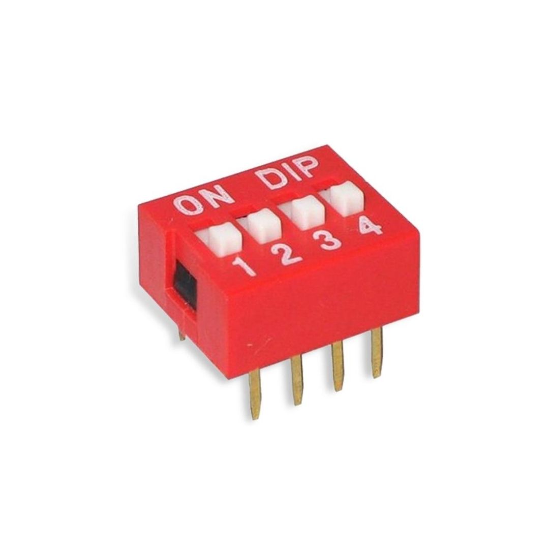 UNIVERSAL SW-804 | DIP SWITCH DE 4 PINES – Wave Acoustic